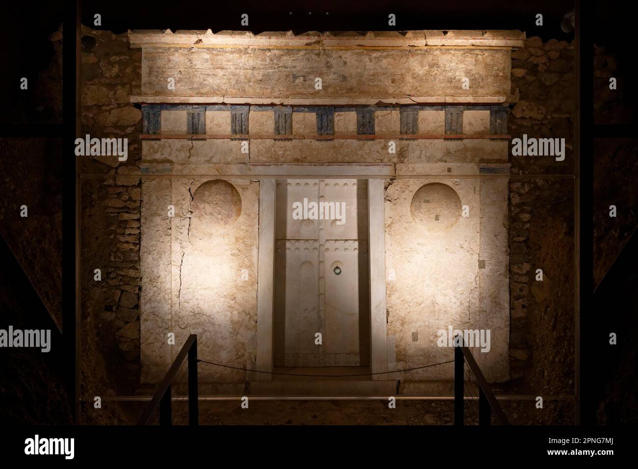 Museum of the Royal Tombs of Aigai, interior view, Vergina, Greece ...