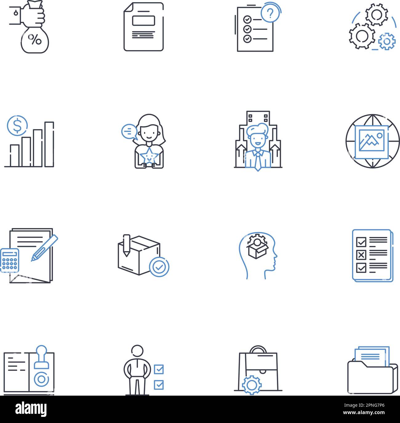 Viewpoint Analysis Line Icons Collection Perspective Opinion Perception Evaluation Approach
