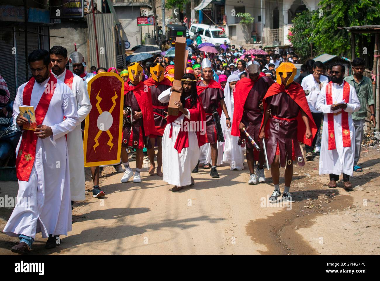 GUWAHATI, INDIA, APRIL 7: Indian Christian during the annual Good ...