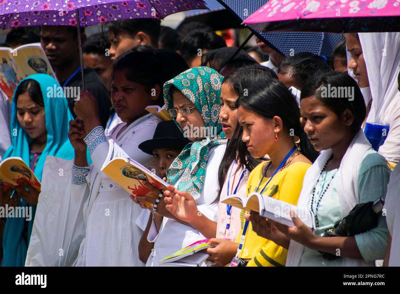 GUWAHATI, INDIA, APRIL 7: Christian devotees take part in a Good Friday ...