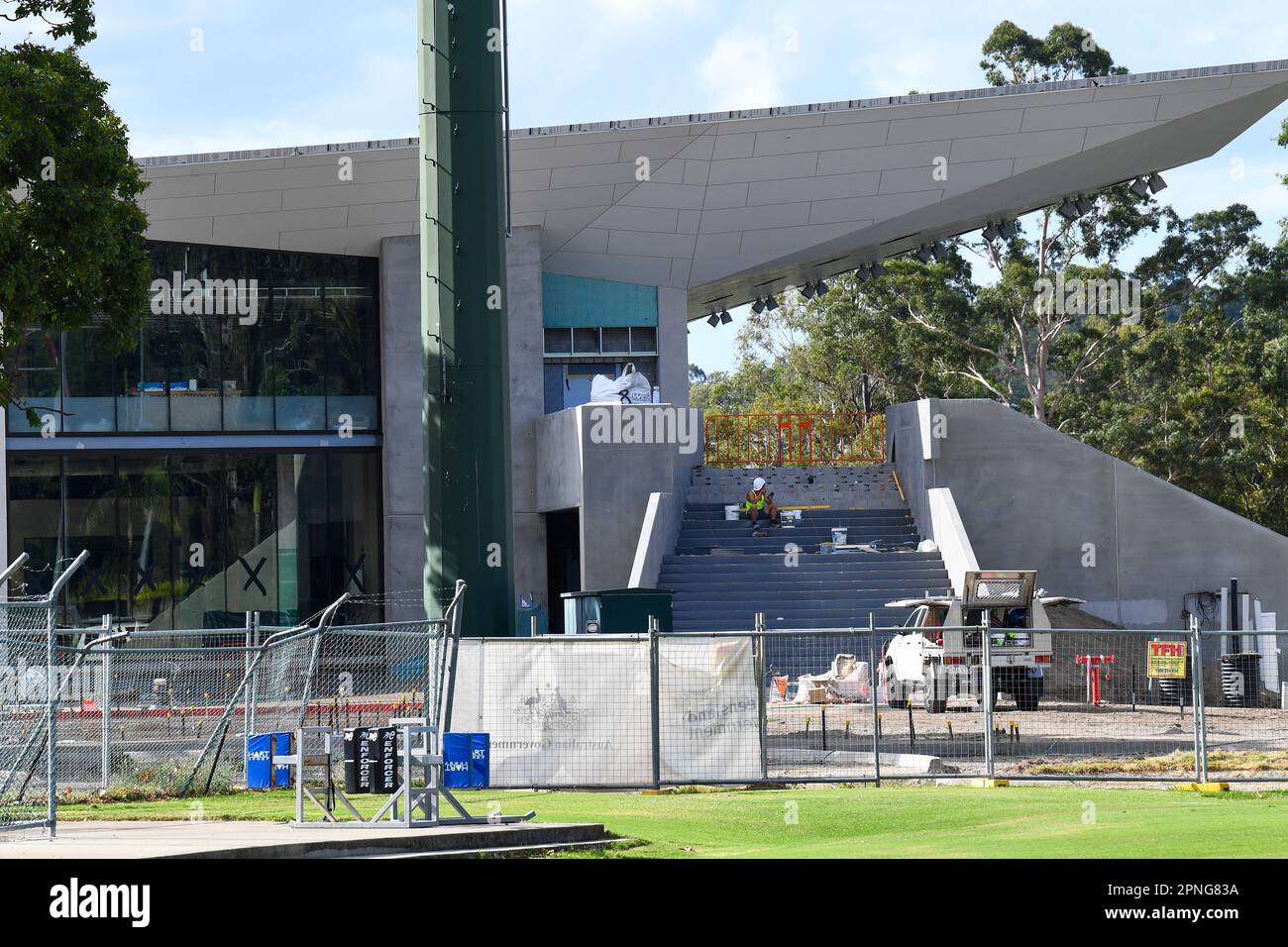 A redeveloped Ballymore Stadium in Brisbane, Wednesday, April 19, 2023 ...