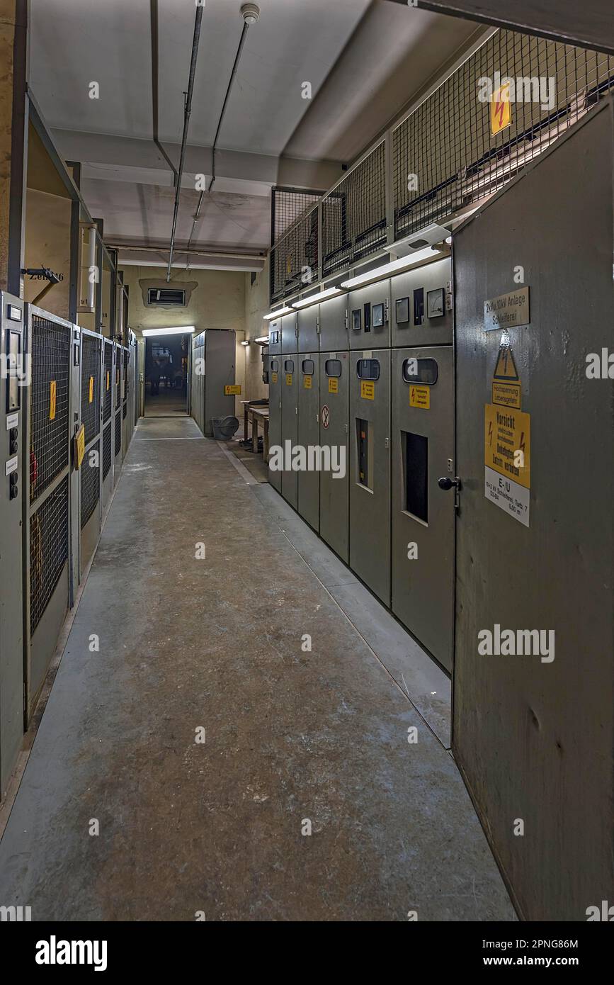 Electrical room of the grinding shop of a former paper factory, Lost ...