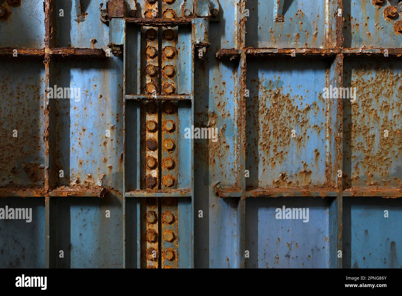 Rust on a boiler in a former paper factory, Lost Place, Baden ...