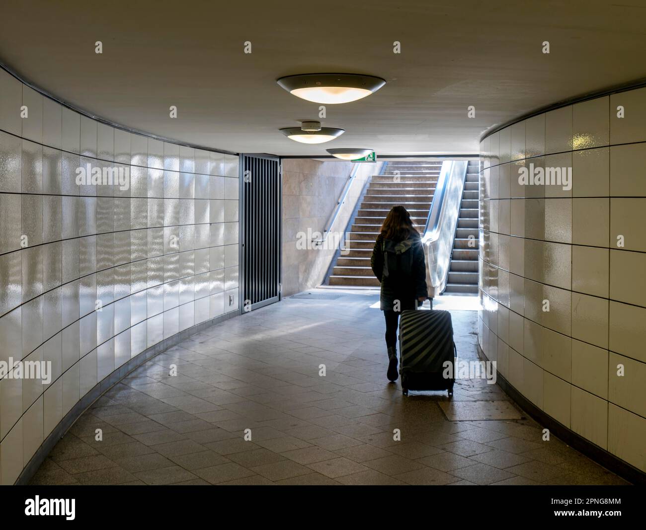 S Station Anhalter Bahnhof, underground, Berlin, Germany Stock Photo ...