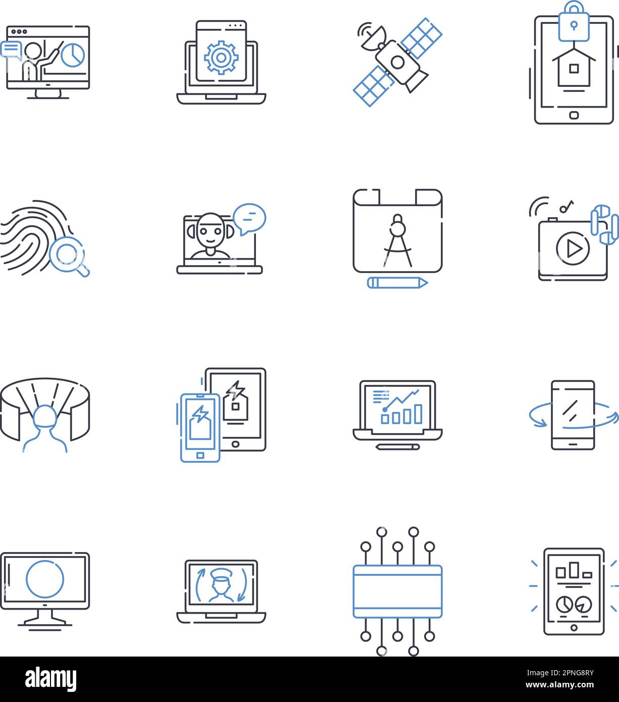 Systems line icons collection. Nerk, Database, Integrated, Automated ... Systems line icons collection. Nerk, Database, Integrated, Automated ...