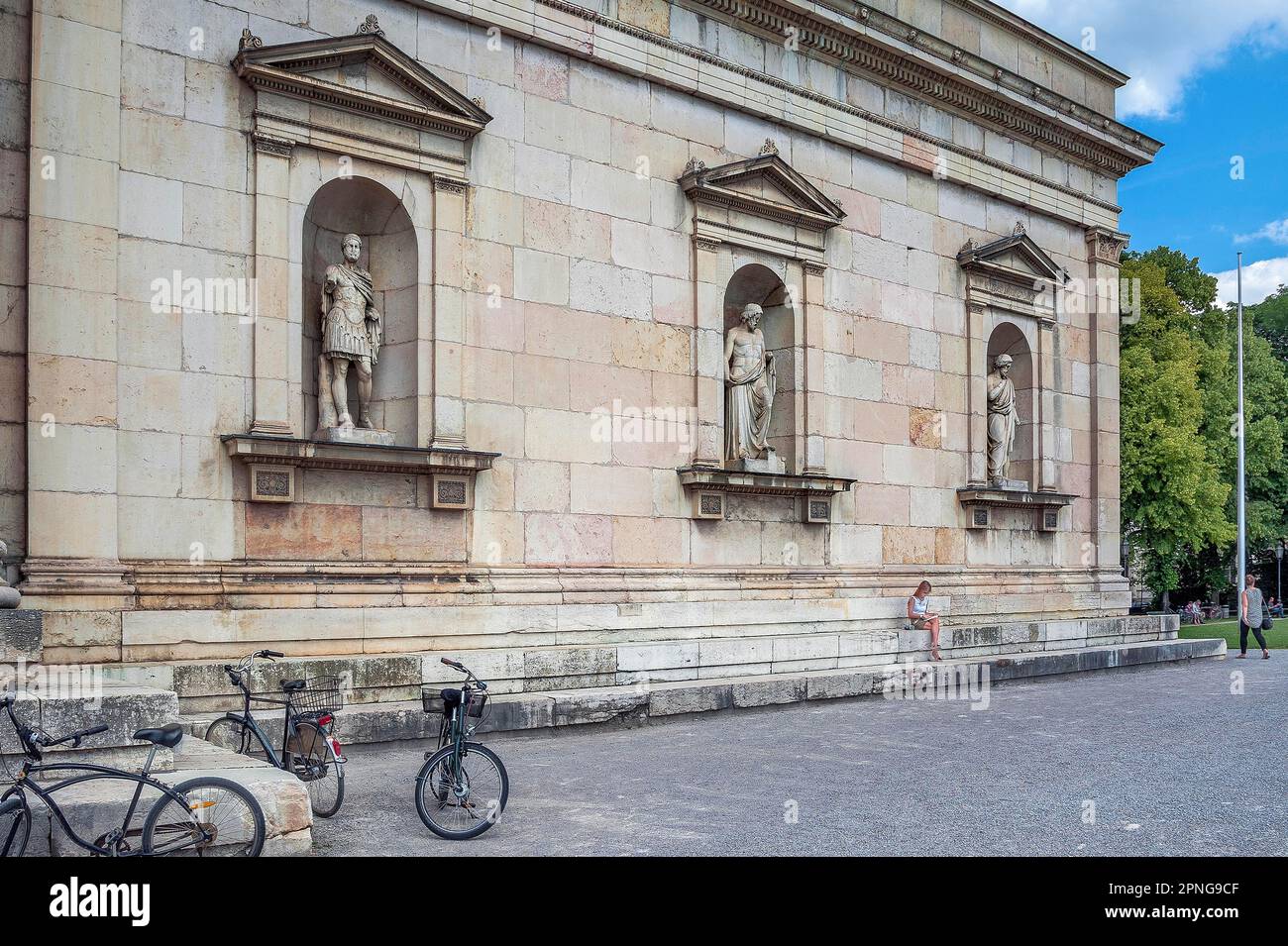 South facade with figures of Hadrian, Prometheus and Daedalus ...