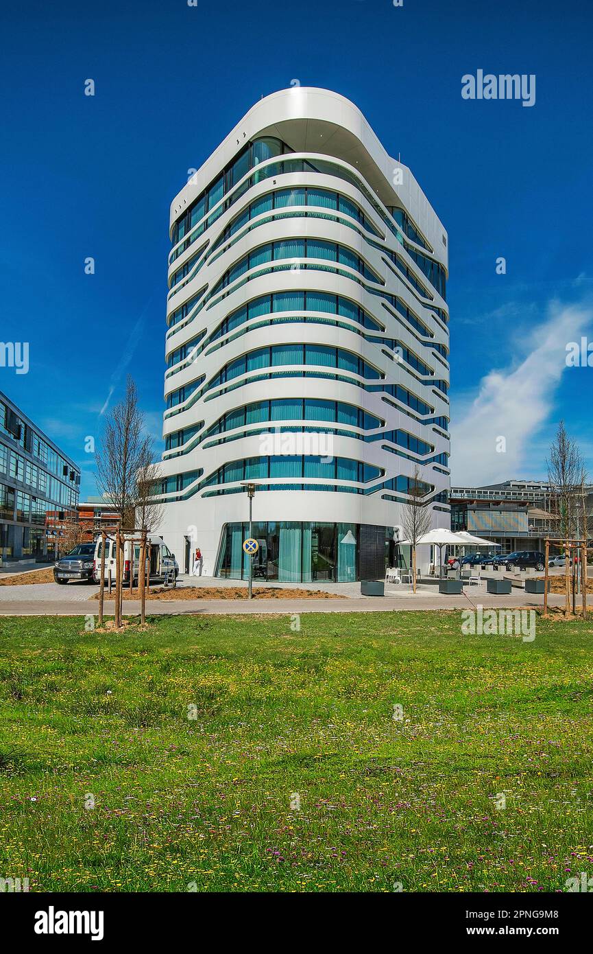 High-rise building of the development company IZB mbH, Biotechnology ...