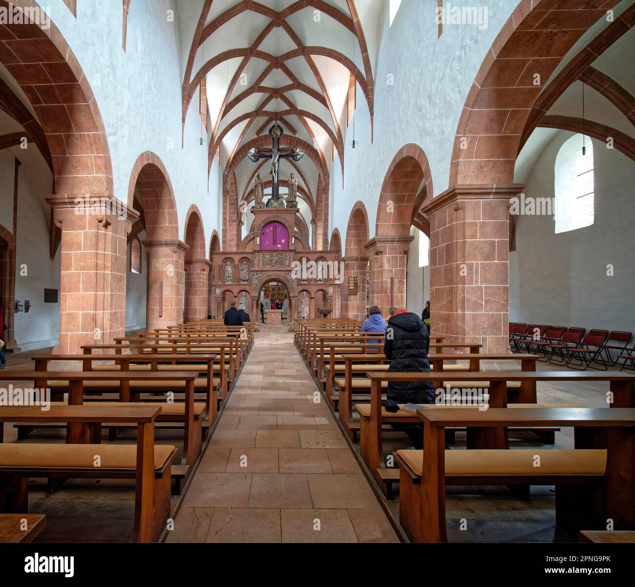 Romanesque basilica Holy Cross with the rood screen, Benedictine ...