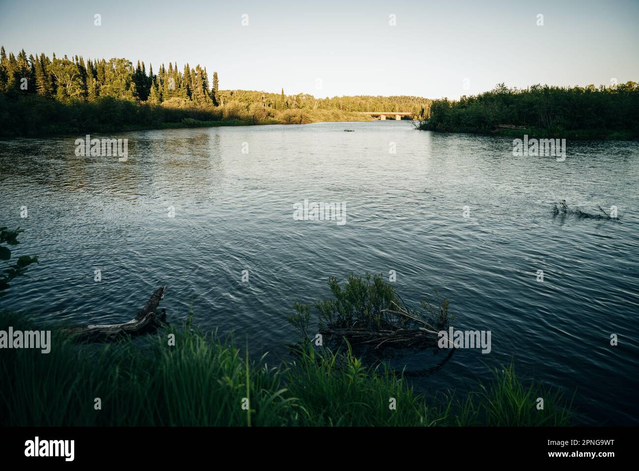 The Pigeon River flows through Grand Portage State Park and Indian ...