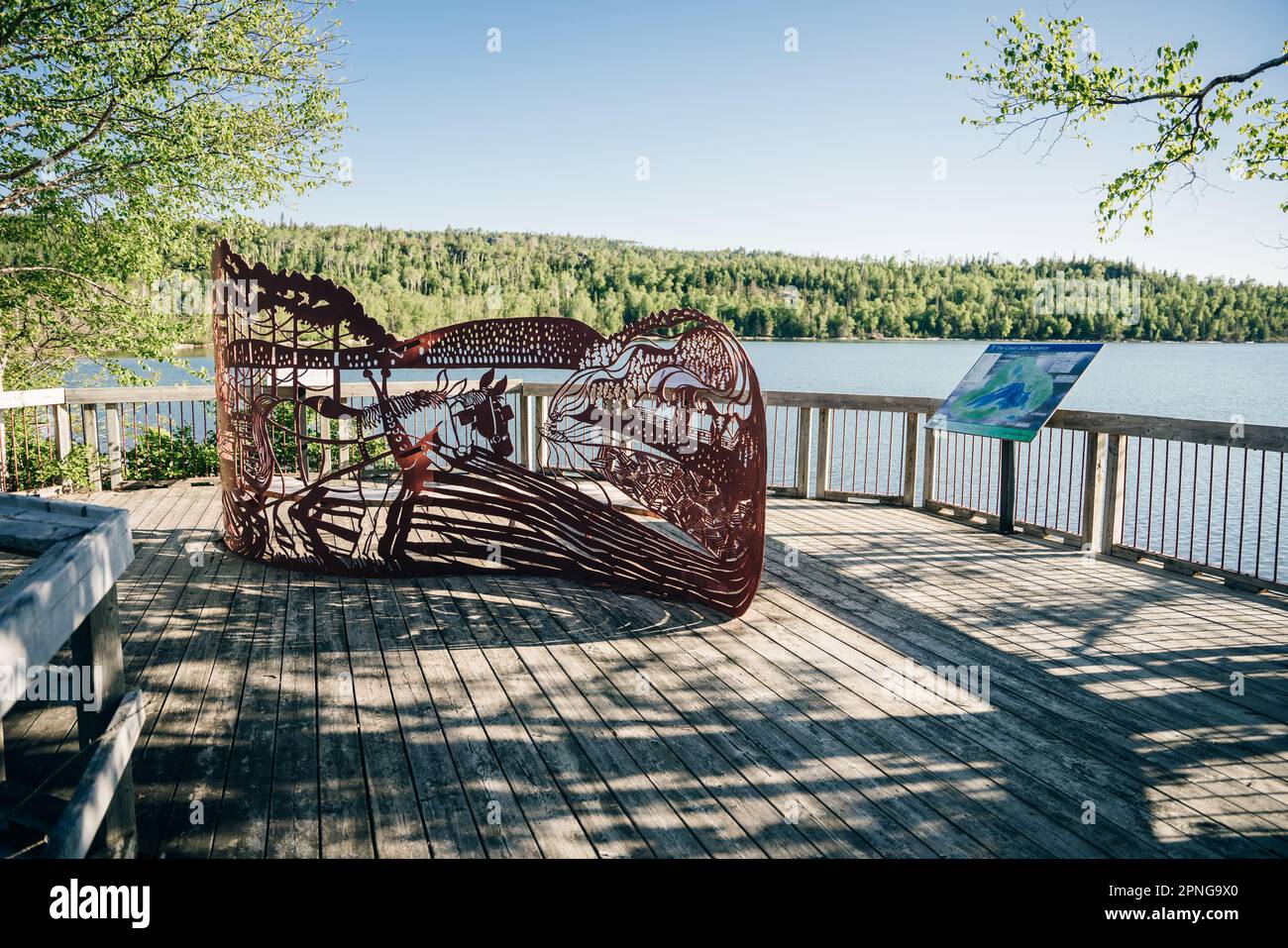 The Pigeon River flows through Grand Portage State Park and Indian ...