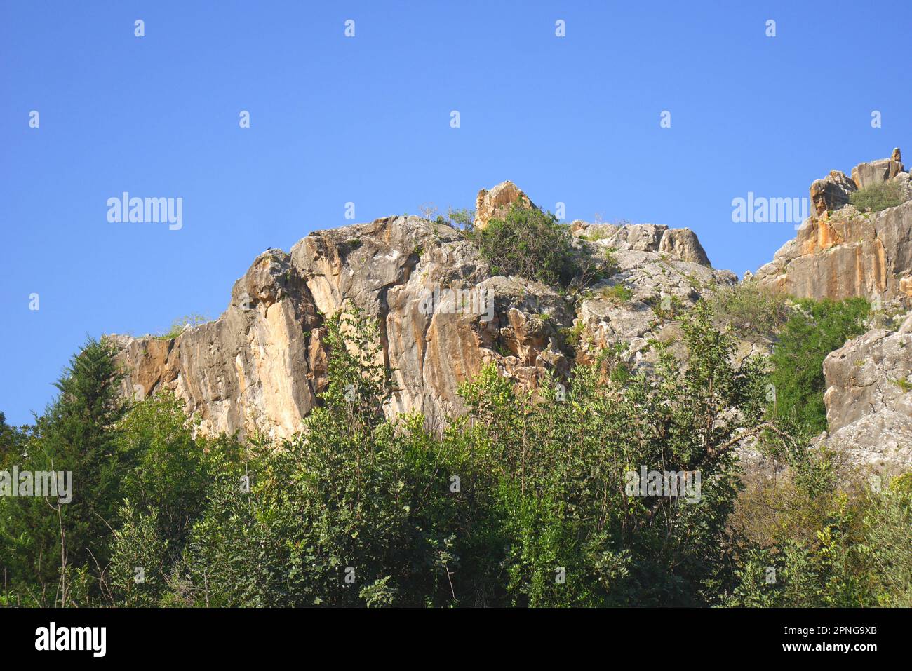 The protected Episkopi Rock, Episkopi village, near Pathos, Republic of ...