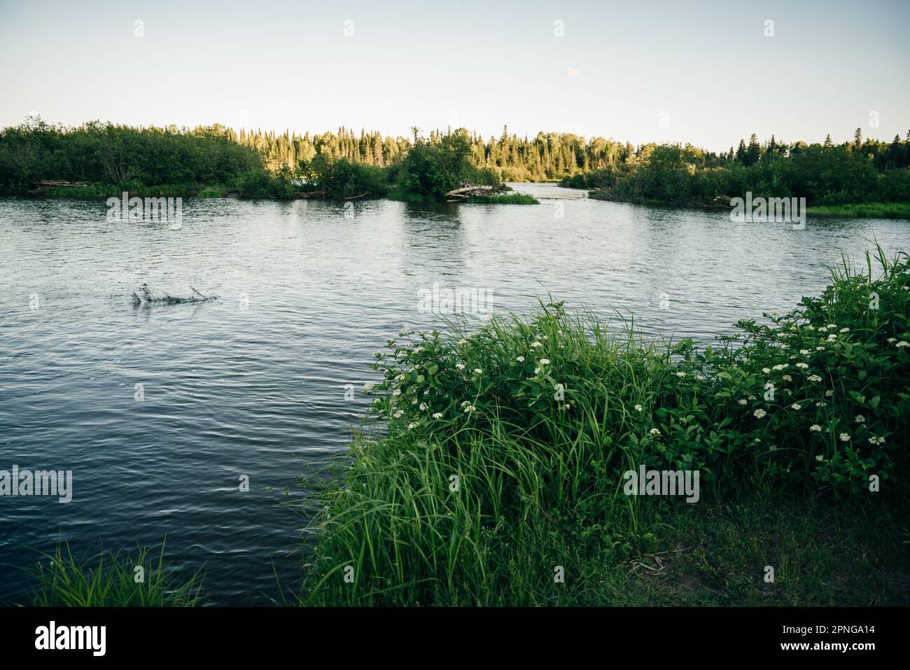 The Pigeon River flows through Grand Portage State Park and Indian ...