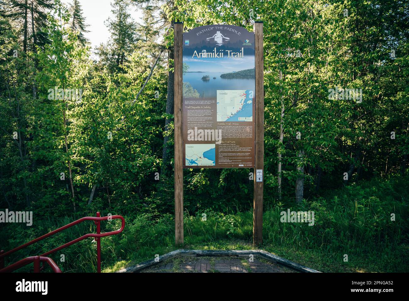 The Pigeon River flows through Grand Portage State Park and Indian ...