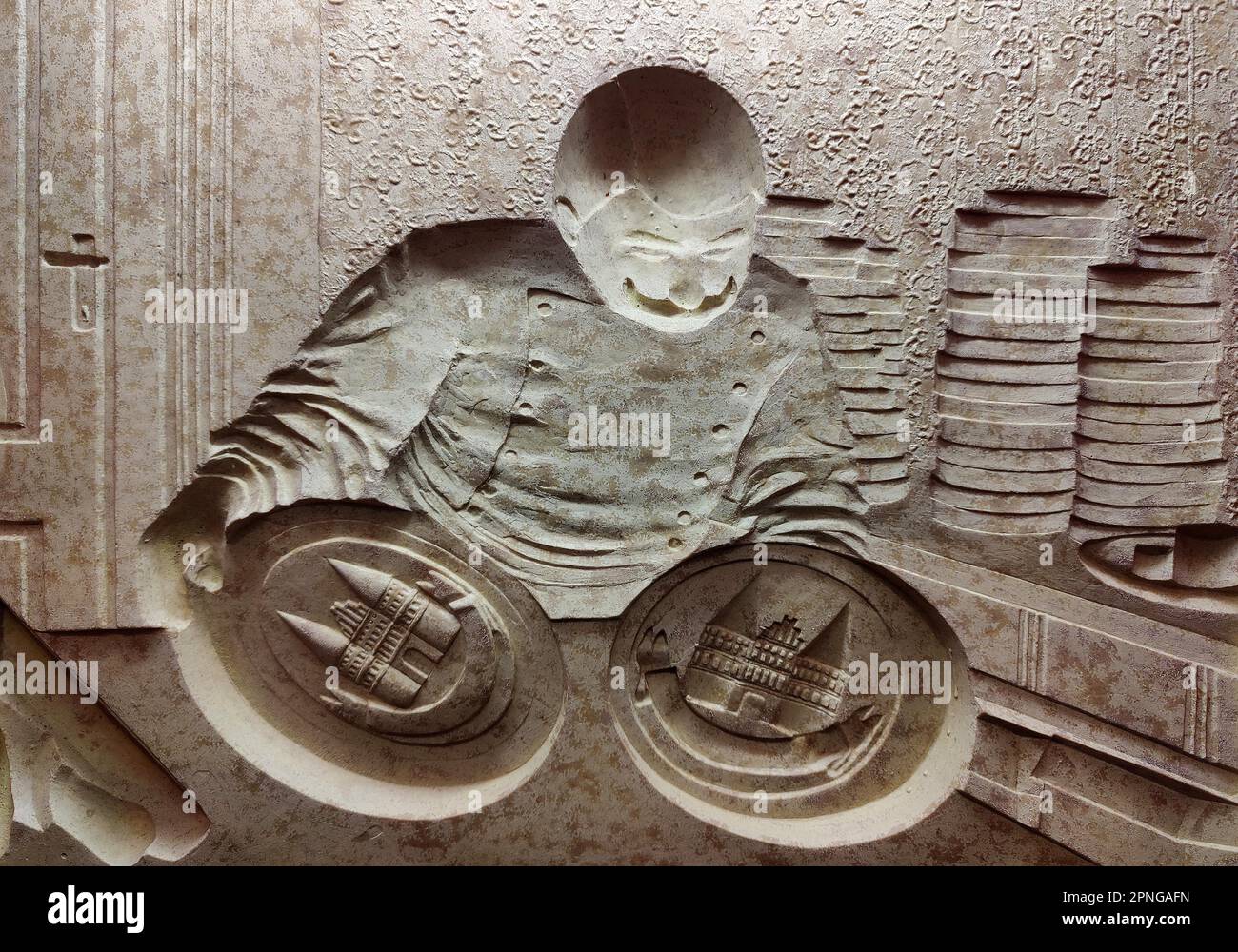 Sulphur model with the Holsten Gate in the Niederegger Marzipan Museum ...