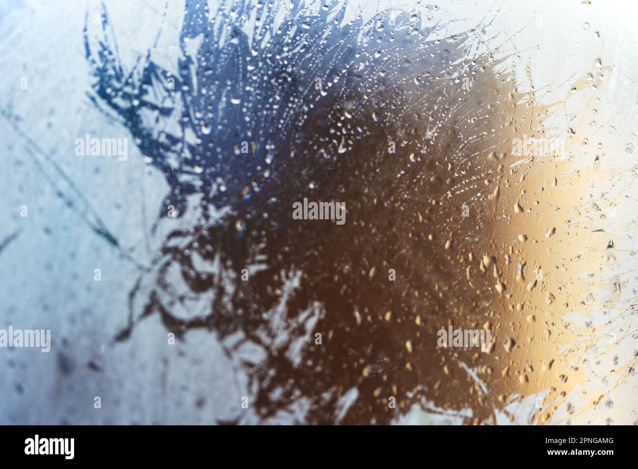 Defocused background of stains on glass, background photo of increased ...