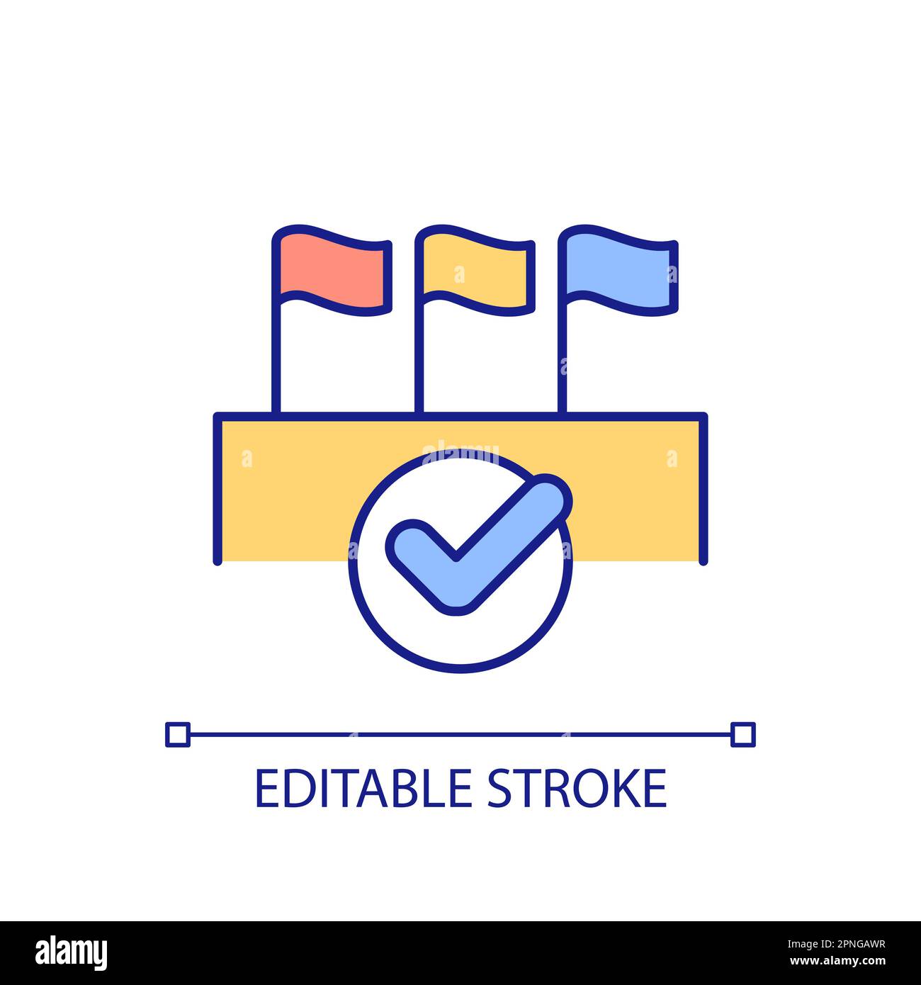 International agreement RGB color icon Stock Vector Image & Art - Alamy