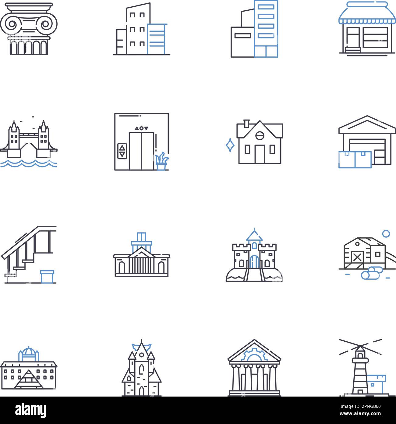 Exhibition design line icons collection. Creative, Conceptual ...