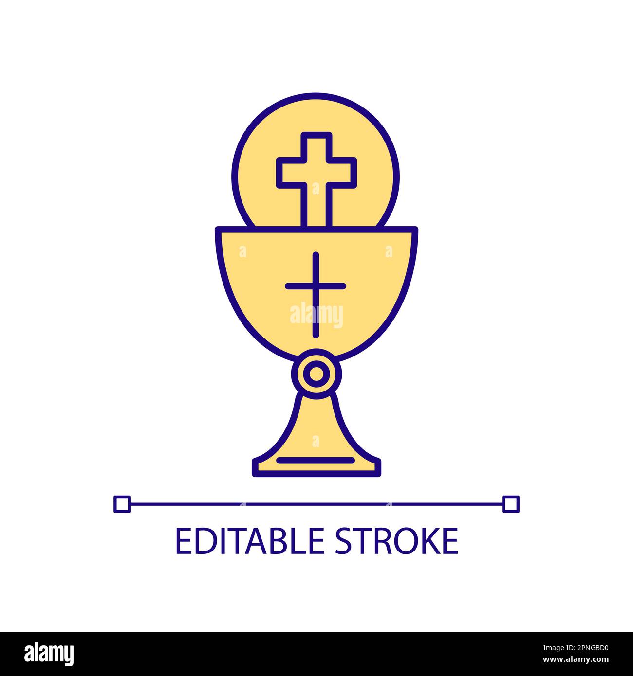 Holy mass chalice communion Cut Out Stock Images & Pictures - Alamy