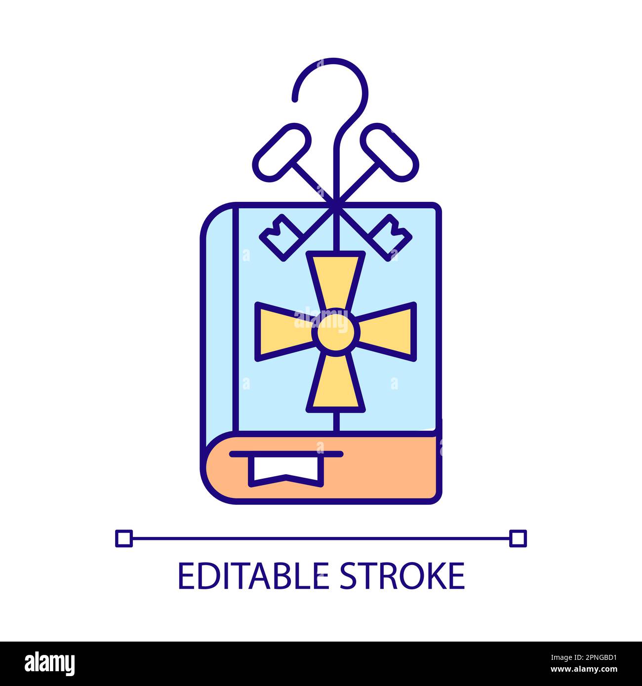 Assyrian holy bible RGB color icon Stock Vector Image & Art - Alamy