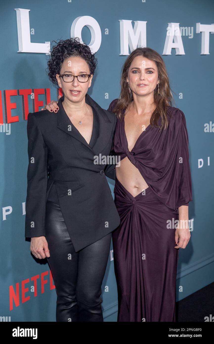 New York, United States. 18th Apr, 2023. Debora Cahn and Keri Russell ...