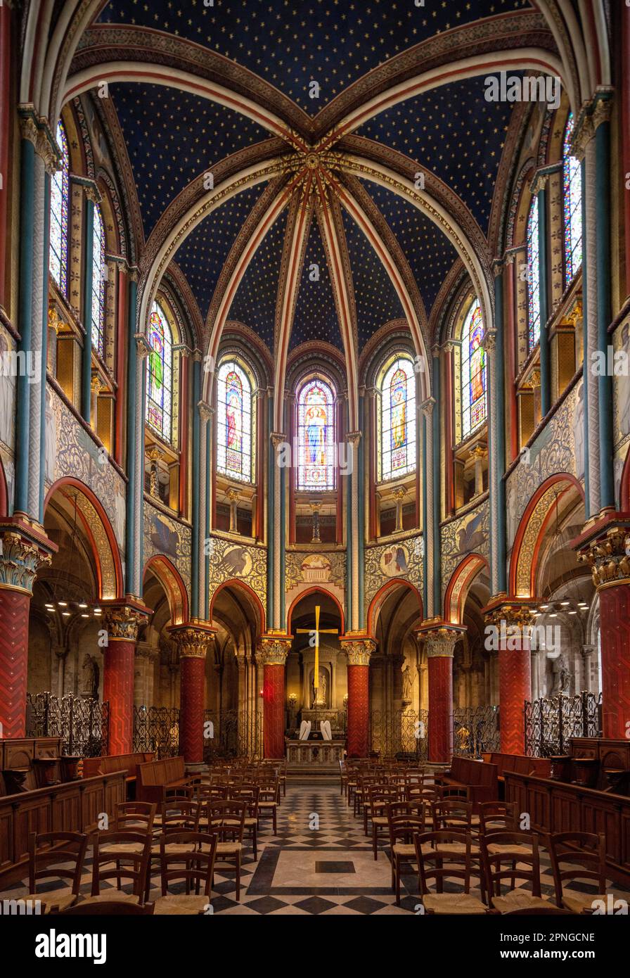 vaults of the choir and apse, The Church of Saint-Germain-des-Prés ...