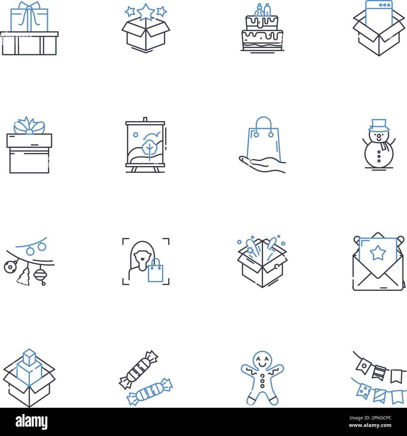 Trinkets line icons collection. Baubles, Souvenirs, Keepsakes, Mementos ...