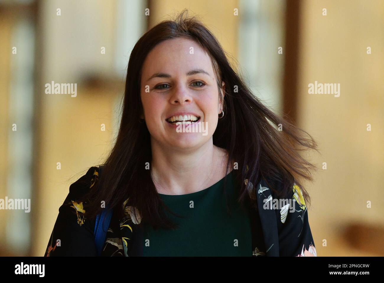 Edinburgh Scotland, UK 18 April 2023 Kate Forbes arrives for the First Minister’s Statement on ...