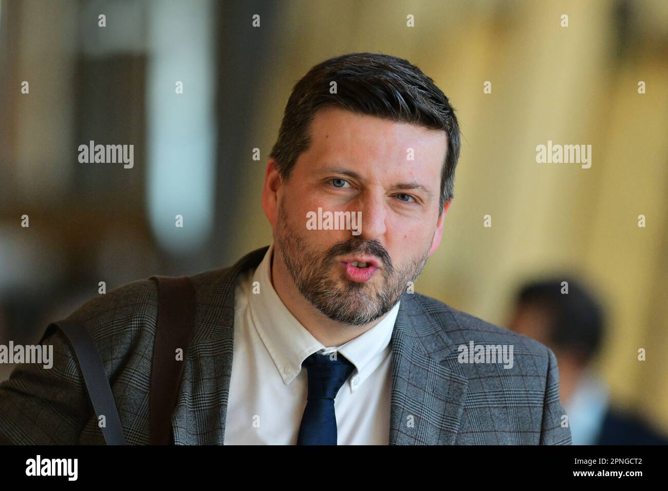 Edinburgh Scotland, UK 18 April 2023 Jamie Hepburn arrives for the ...