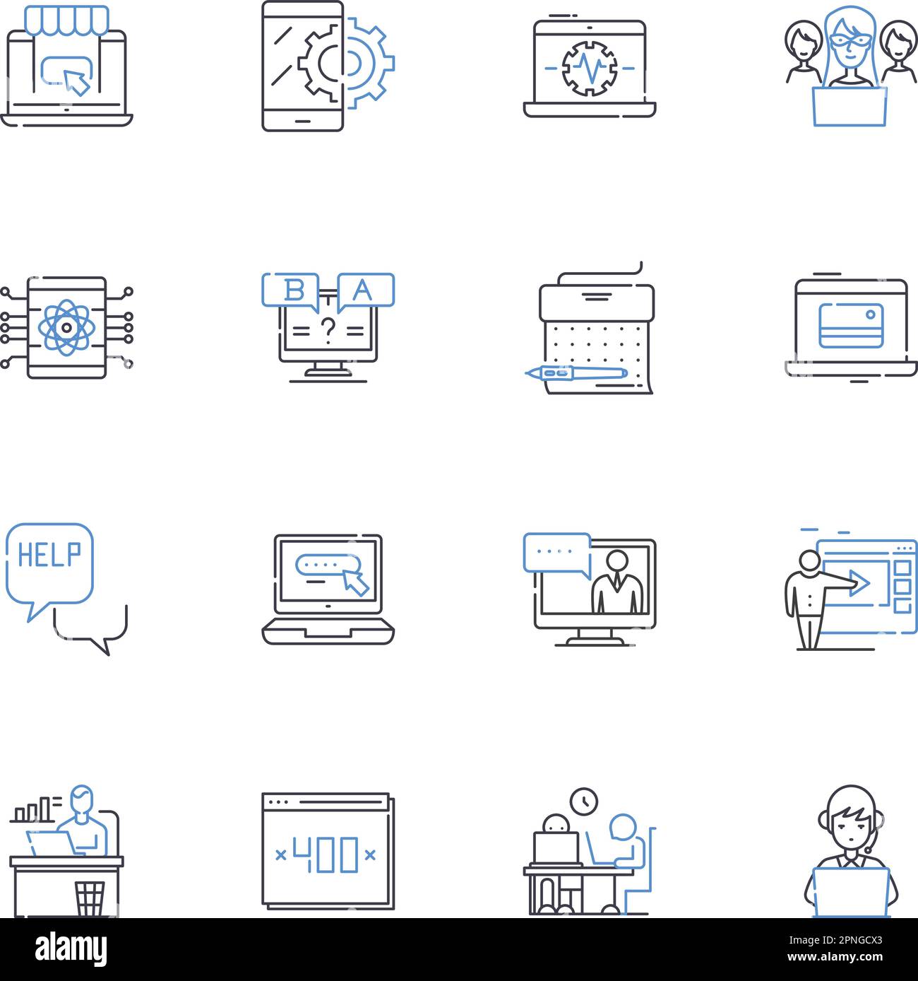 Appraiser line icons collection. Valuation, Assessment, Expert ... Appraiser line icons collection. Valuation, Assessment, Expert ...