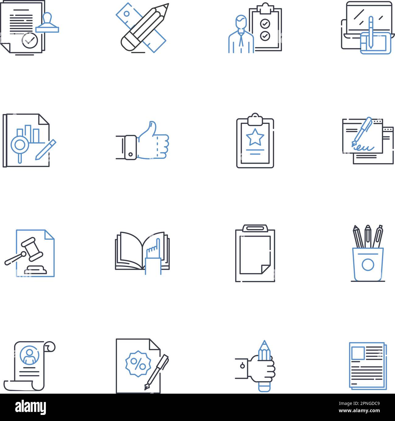 Fine-tuning line icons collection. Adjustment, Optimization, Calibration, Tuning, Refinement ...