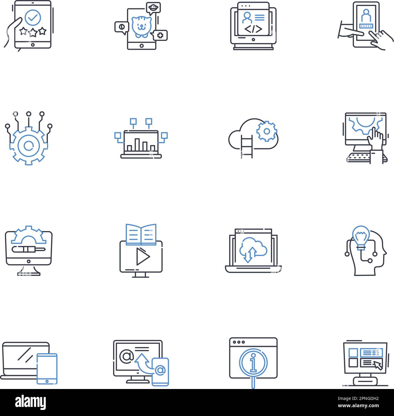 Company solution line icons collection. Innovation, Efficiency ... Company solution line icons collection. Innovation, Efficiency ...