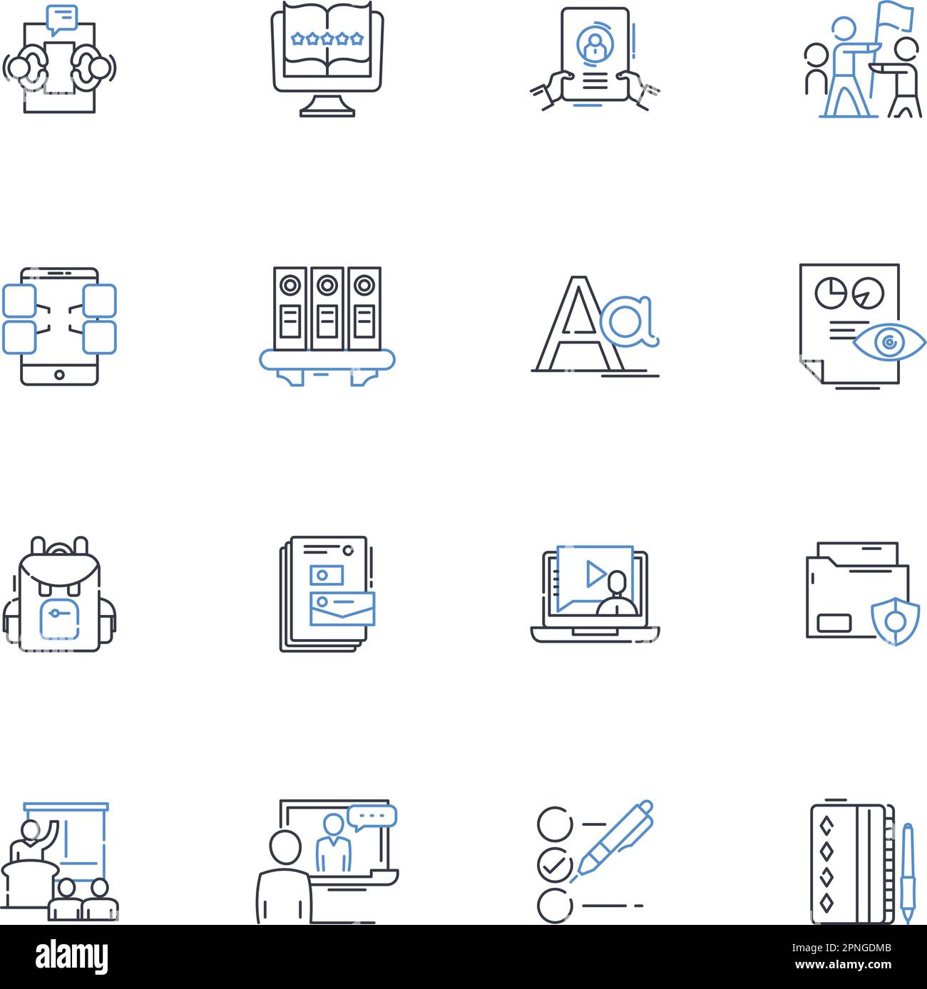 Graduate school line icons collection. Advanced, Academic, Research ... Graduate school line icons collection. Advanced, Academic, Research ...
