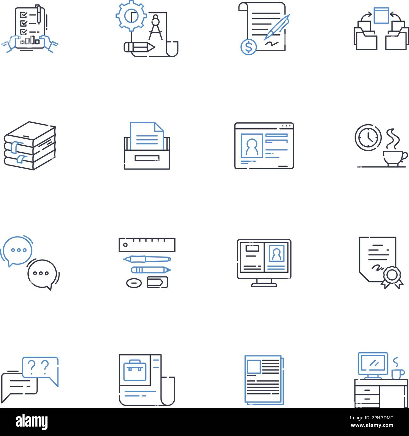Brand Messaging Line Icons Collection Clarity Consistency