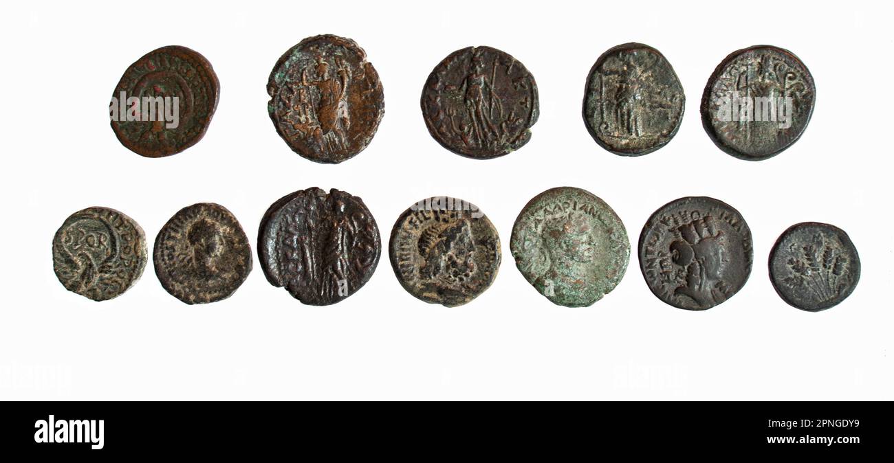 Roman bronze coins hi-res stock photography and images - Alamy