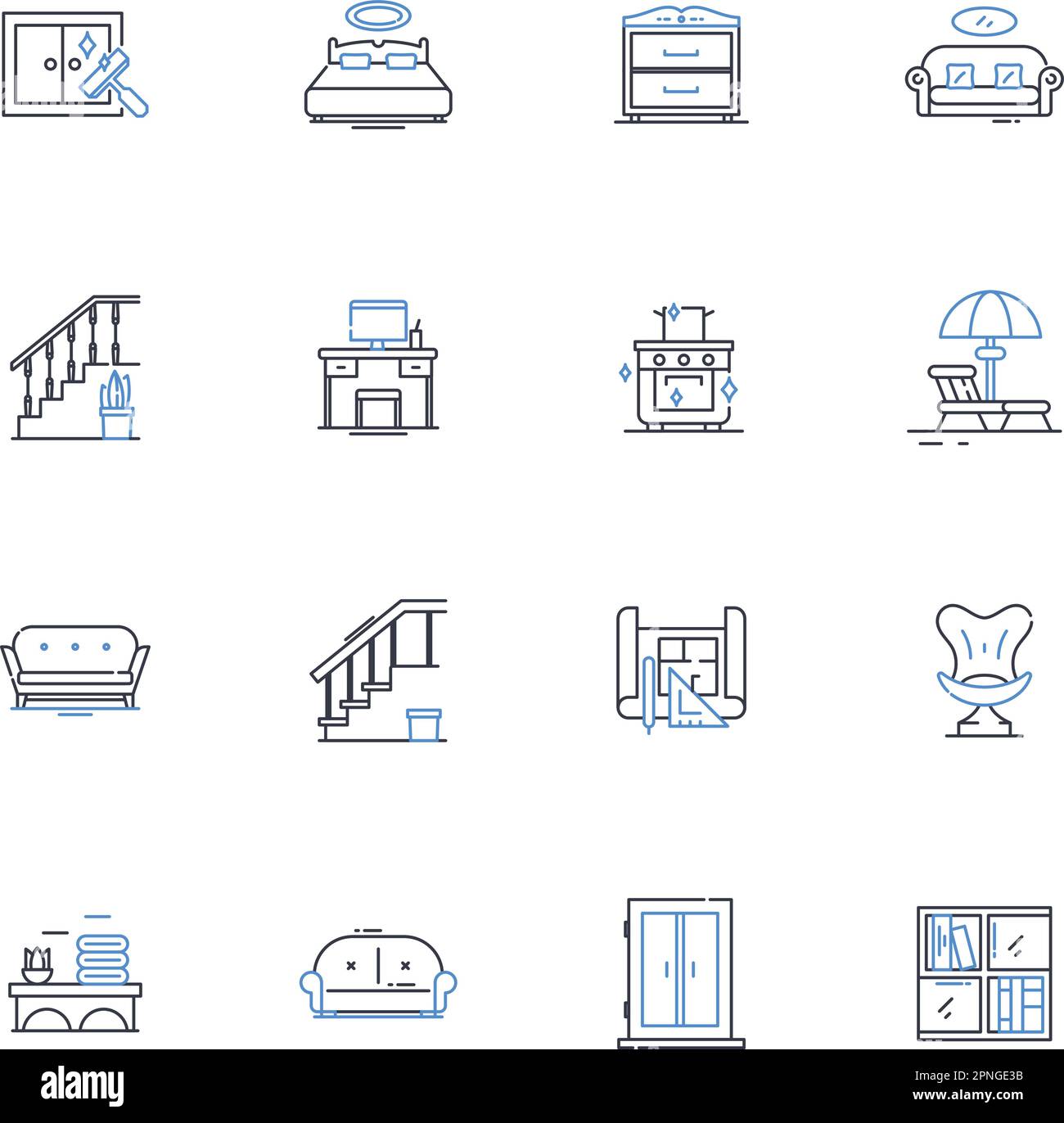 Bookcase line icons collection. Storage, Shelves, Wood, Organize ...