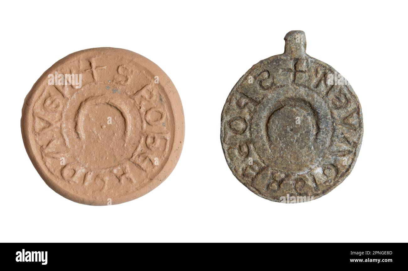 A Medieval lead seal. 13Th Century CE Stock Photo - Alamy