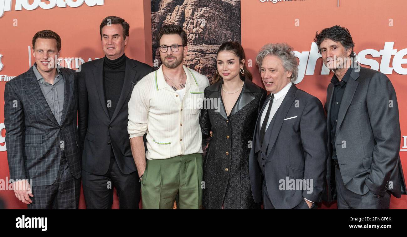 David Ellison, Zack Van Amburg, Chris Evans, Ana de Armas, Dexter ...