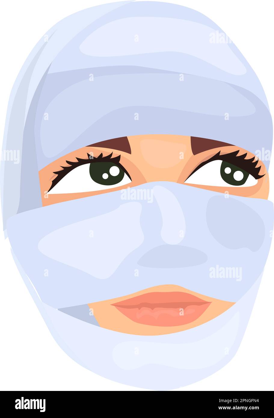 Postoperative care illustration in color cartoon style. Editable vector ...