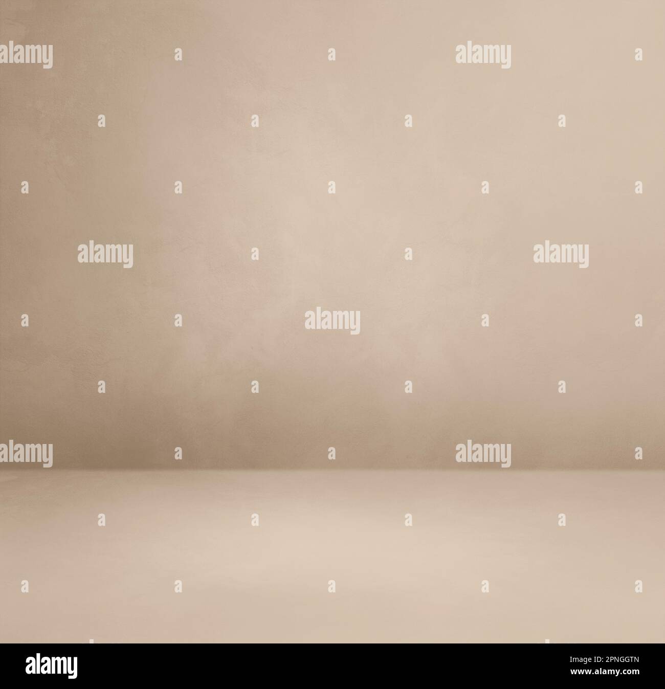 beige concrete interior background. Empty template scene. Square mockup ...