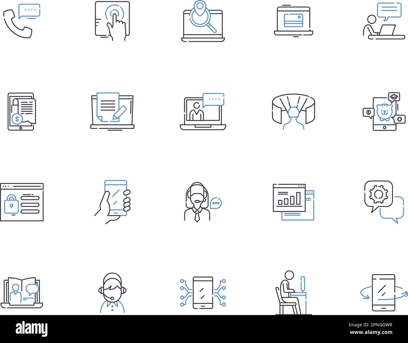 Visitor line icons collection. Tourist, Guest, Traveler, Explorer, Site ...