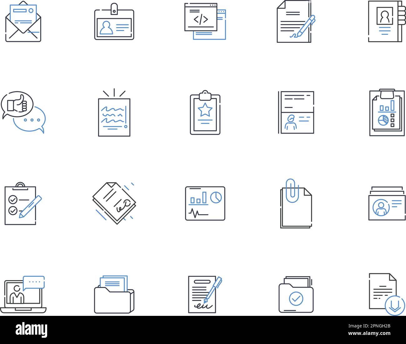 Redaction line icons collection. Confidentiality, Blackout, Editing ...