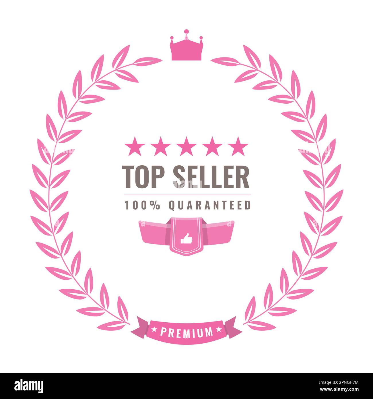 Golden laurel leaves round Stock Vector Images - Alamy