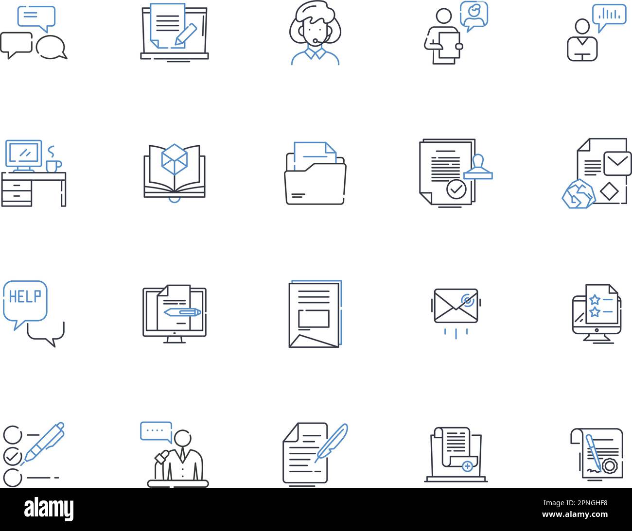 Chattering line icons collection. Noise, Talkative, Blabbermouth ...