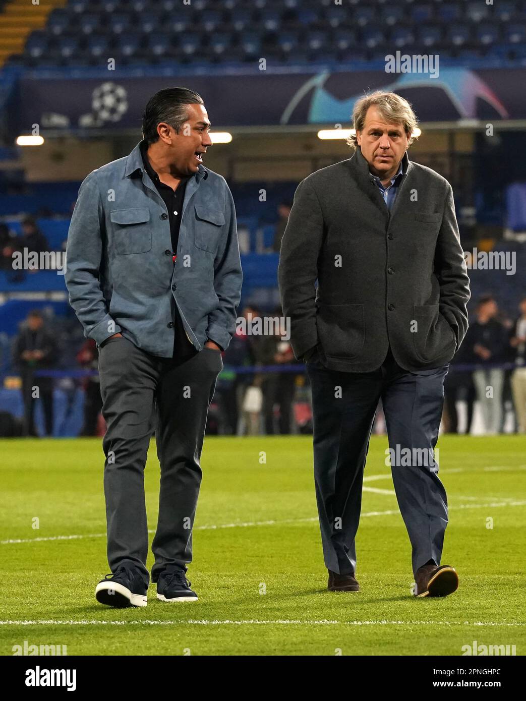 Chelsea owner and Chairman Todd Boehly with co-owner Behdad Eghbali ...
