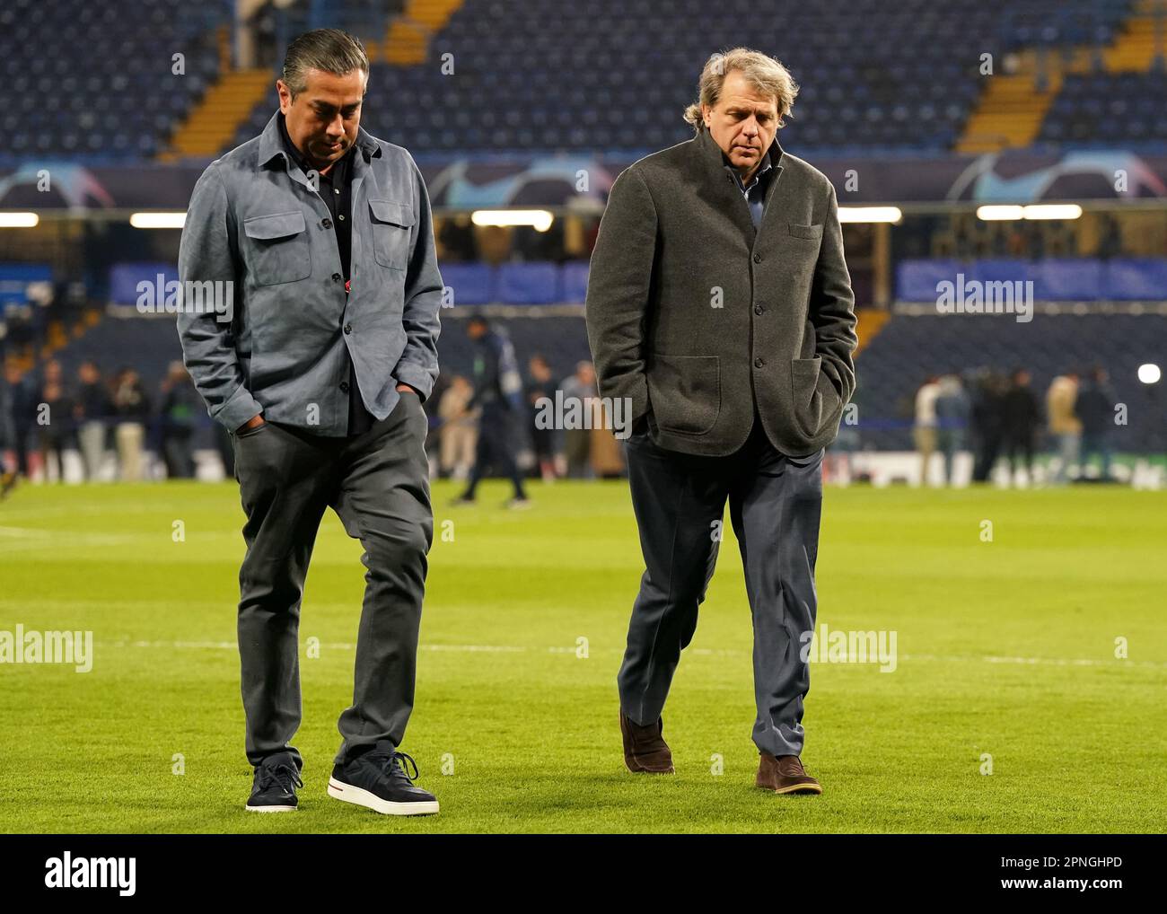 Chelsea owner and Chairman Todd Boehly with co-owner Behdad Eghbali ...