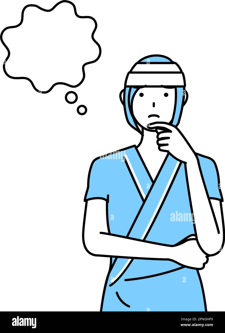 Wearing hospital gown Stock Vector Images - Alamy