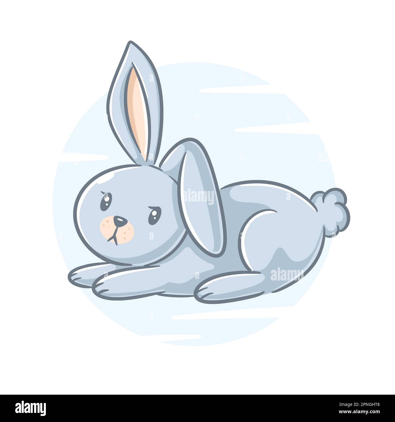 Hand drawn rabbit cartoon clipart Stock Vector Image & Art - Alamy