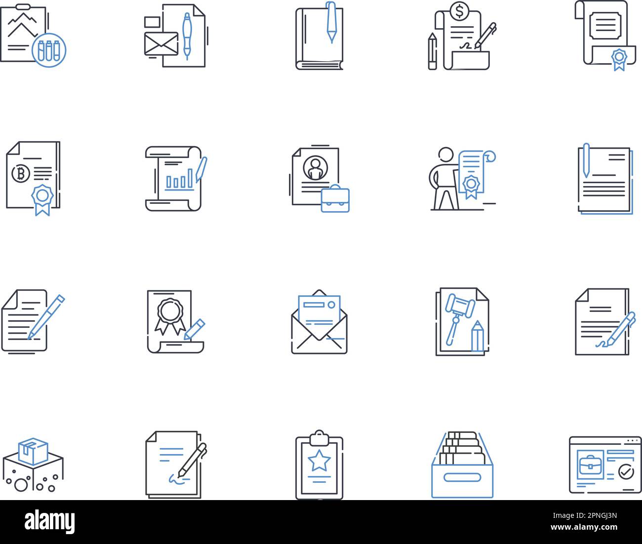 Confirmation line icons collection. Affirmation, Acceptance, Approval ...