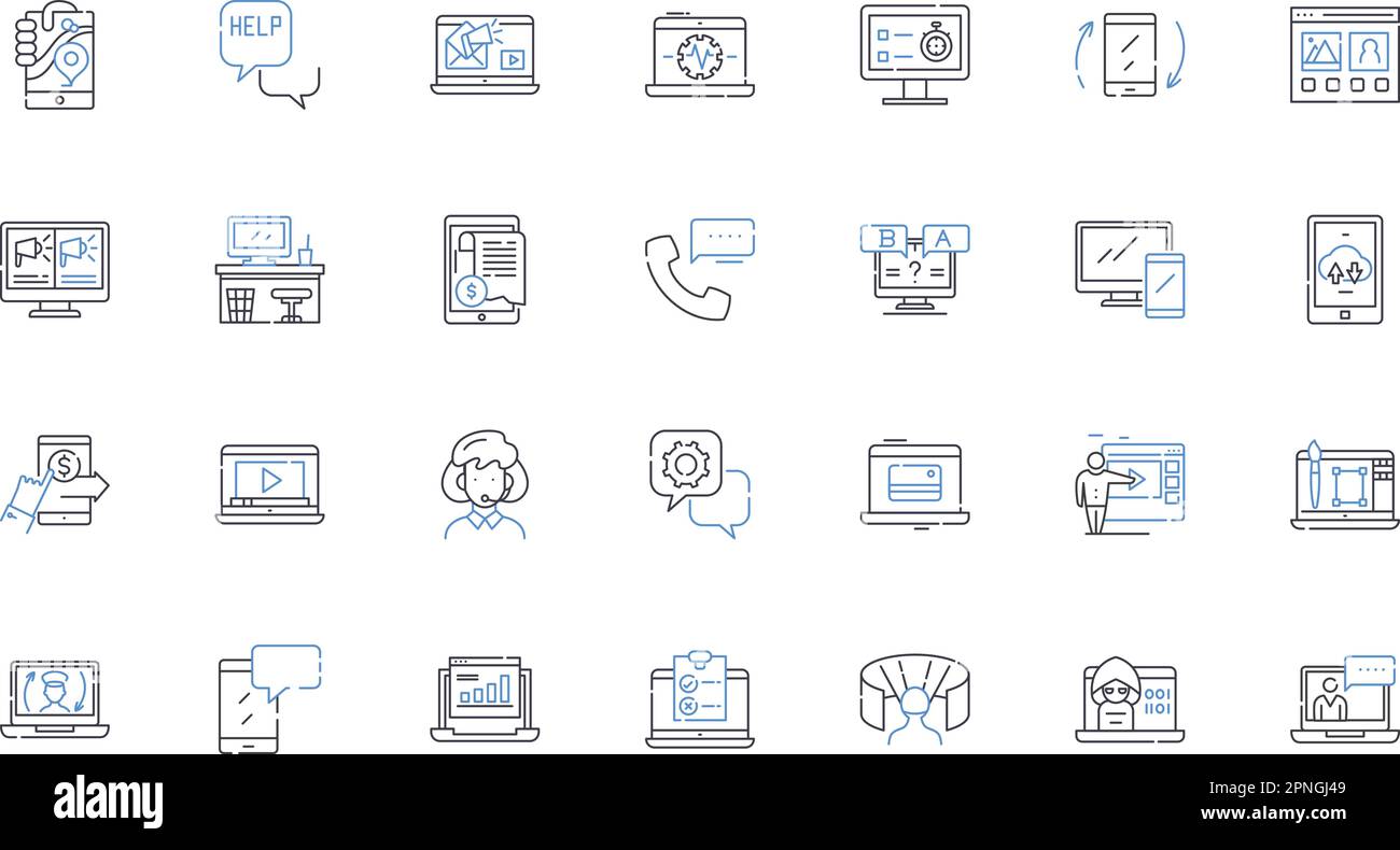 Buyer line icons collection. Purchase, Shop, Consumer, Buyer, Customer ...