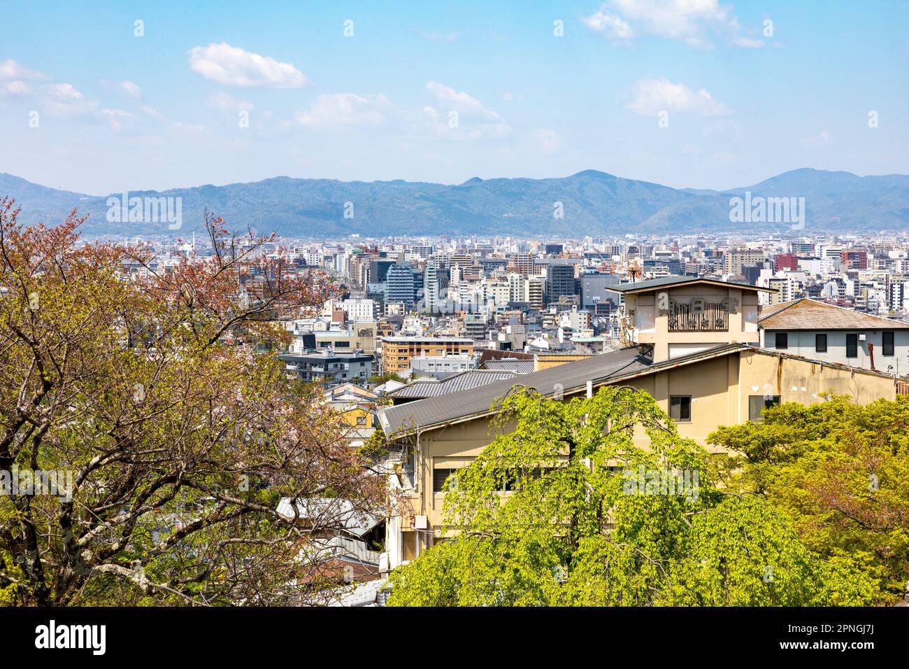 Kyoto city and cityscape viewed from Kiyomizu era buddhist temple,Kyoto,Japan,Asia Stock Photo ...